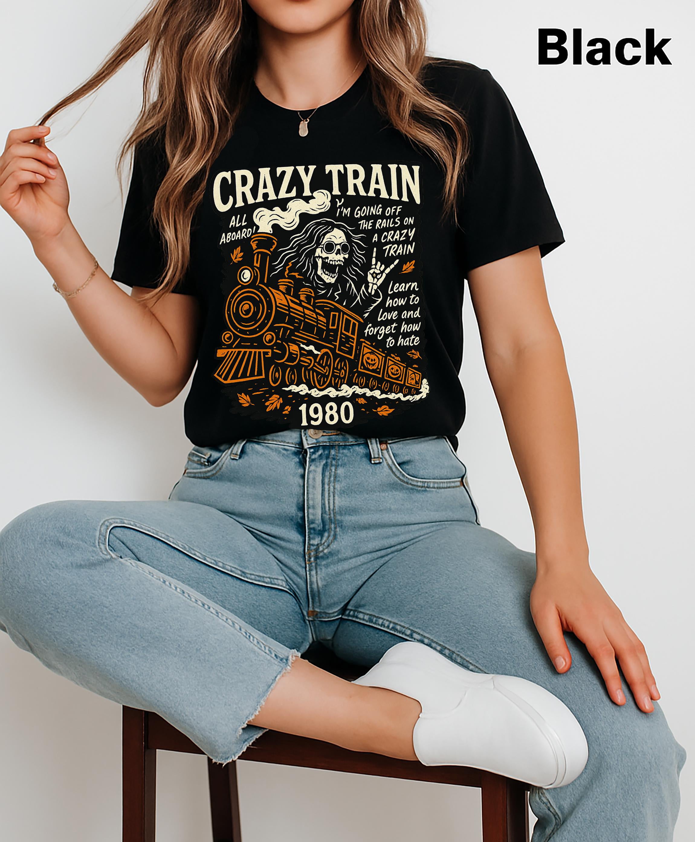 Crazy Train, Halloween Edition, Rock Band Merch, Music Lover Gift ...