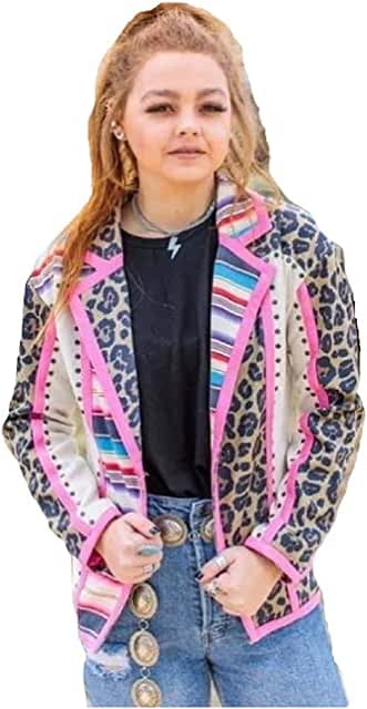 Crazy Train Serape Leopard Jacket Aztec Cheetah Womens Lightweight Bad ...