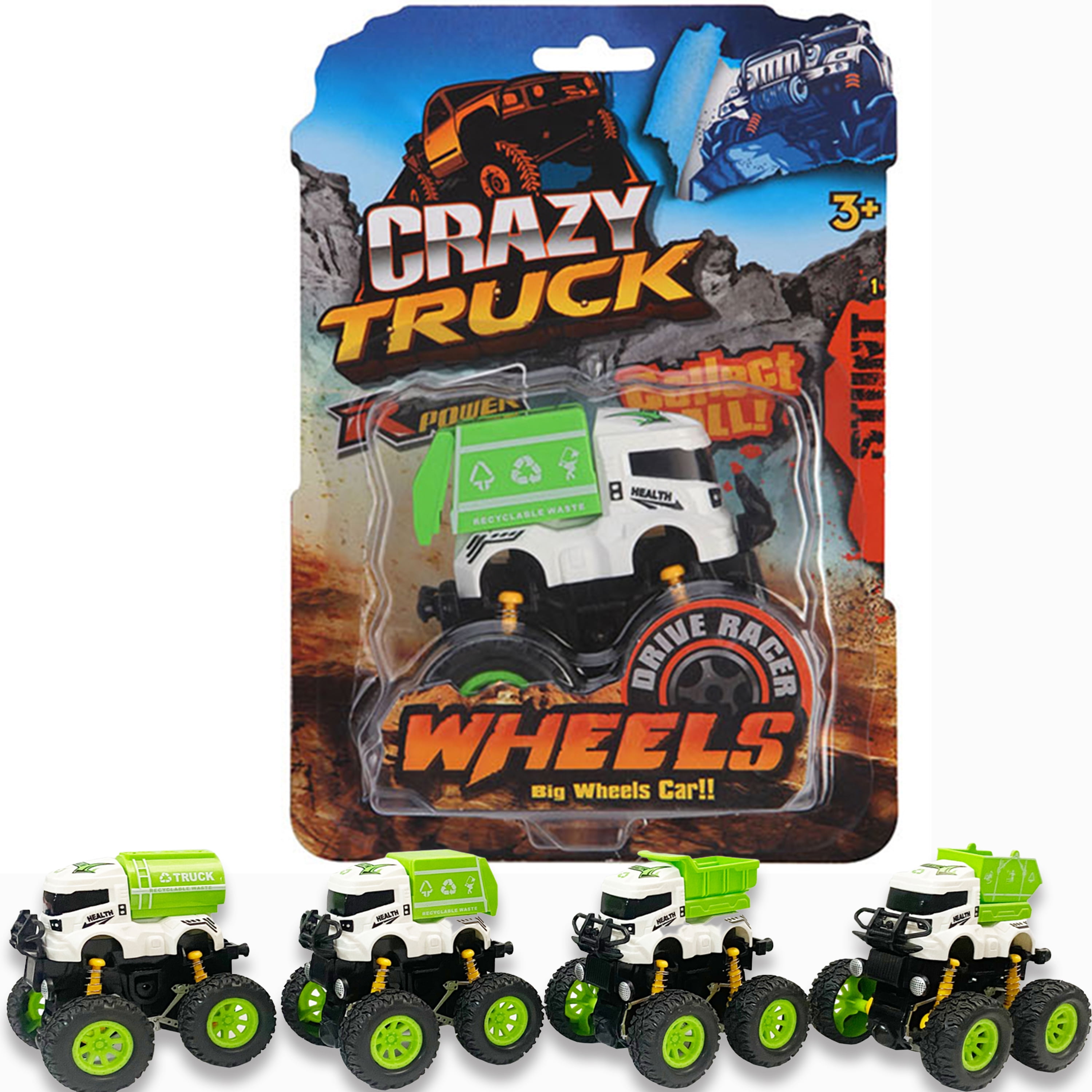 Crazy Trucks: Friction-Powered Toy Eco Truck That Moves Every Which Way ...