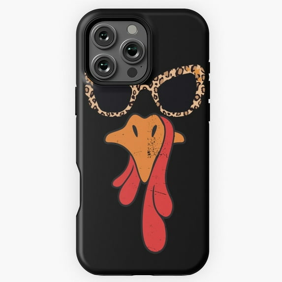 Crazy Turkey Face Leopard Glasses Funny Quote Phone Case Compatible ...