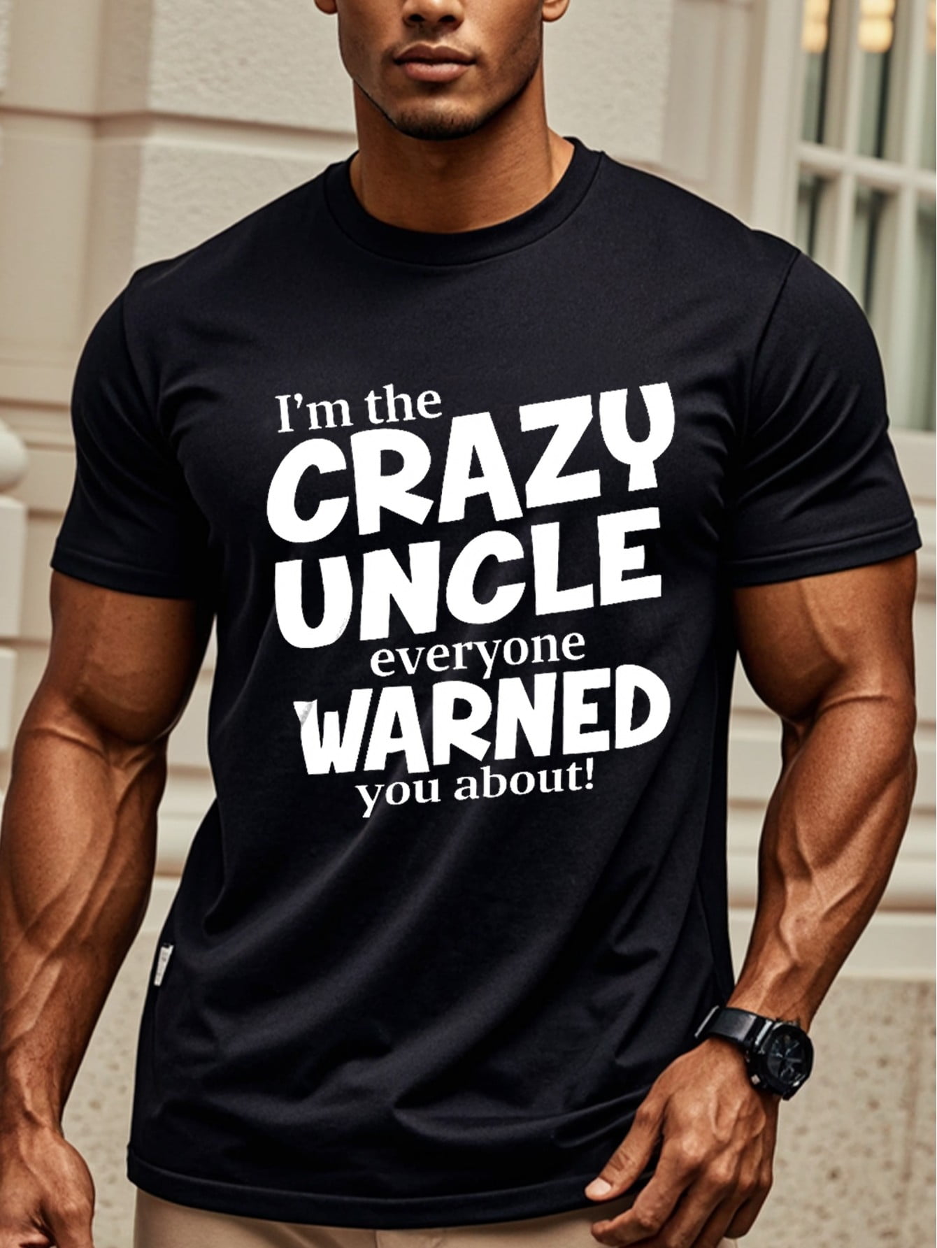 [Crazy Uncle Graphic Tee] CRAZY UNCLE T Shirt - Crew Neck Graphic ...