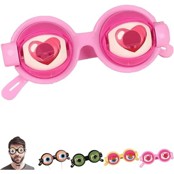Crazy Winking Prank Glasses, Funny Glass with Winking Eye Mechanism ...