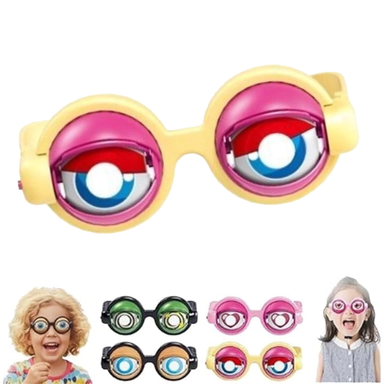 Crazy Winking Prank Glasses, Funny Glass with Winking Eye Mechanism ...