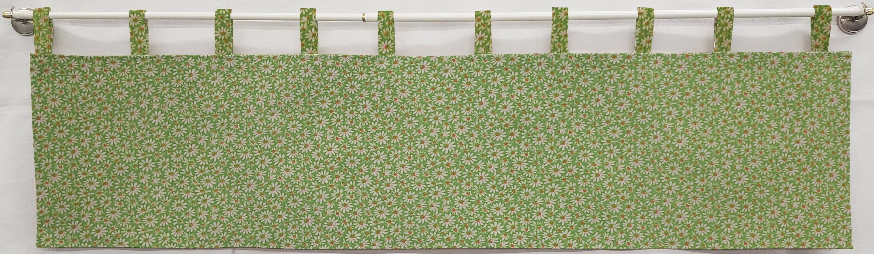 Crazy for Daisies Tab Top Valances by Penny's Needful Things (Lined ...