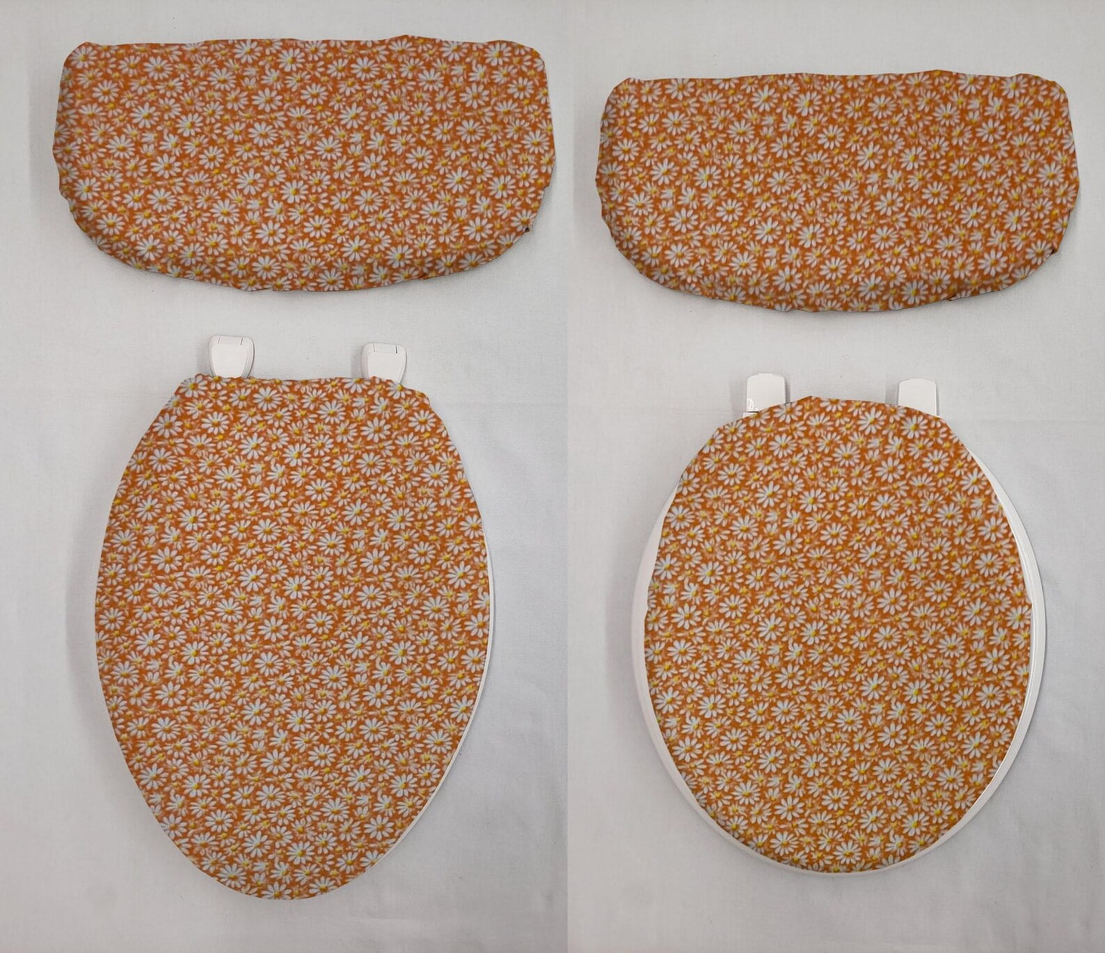 Crazy for Daisies Toilet Seat Lid and Tank Cover Set by Penny's Needful ...