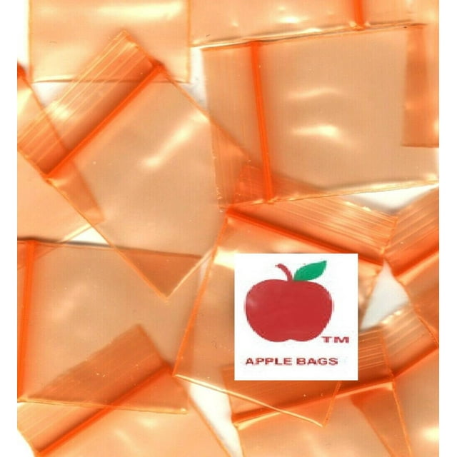 CrazyCoolBuys 1000 Pack Apple Brand Orange 2Mil Zip lock Bags 1,000 ...