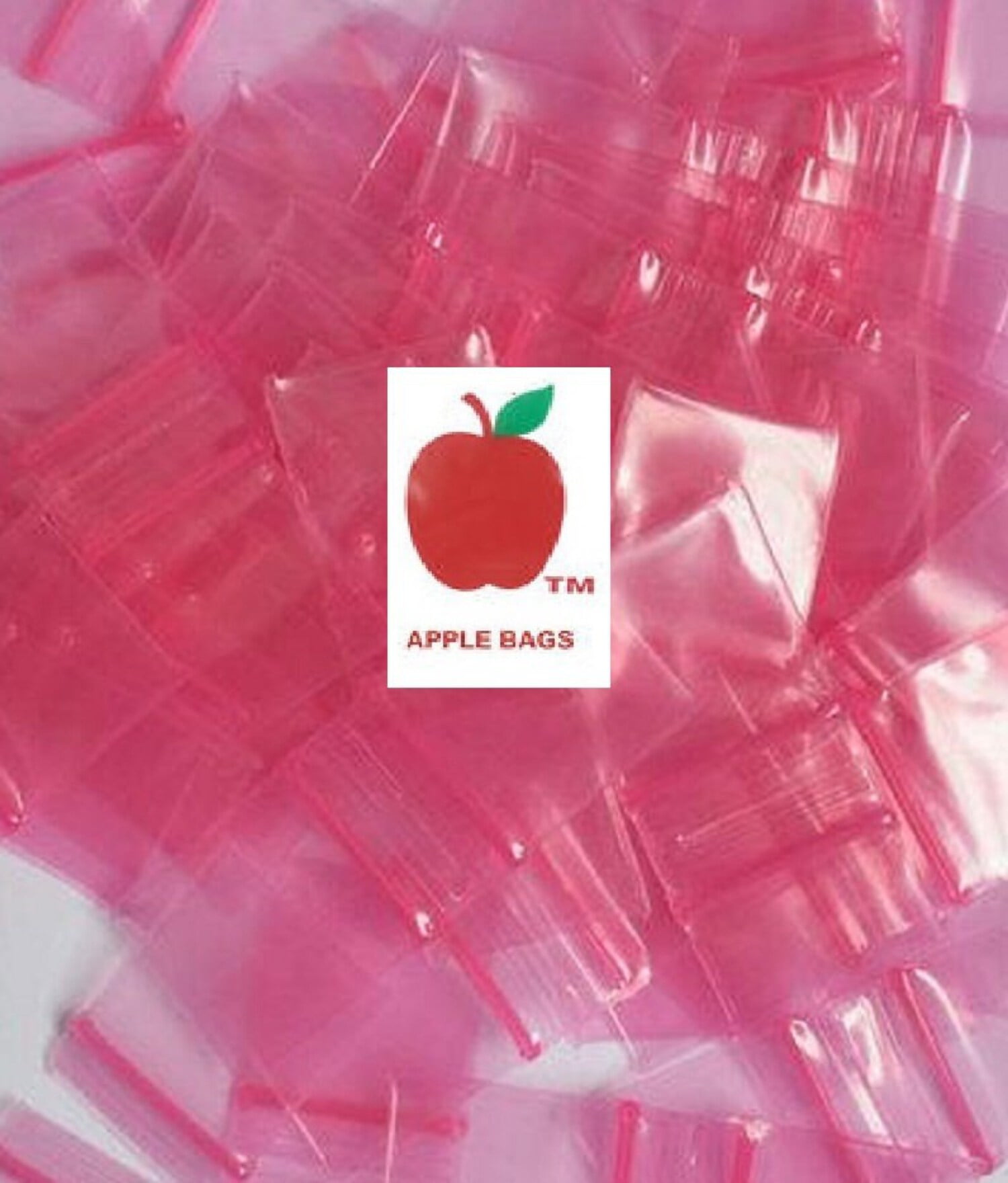 CrazyCoolBuys 10000 Pack Apple Brand Pink 2Mil Bags 10,000 Baggies ...