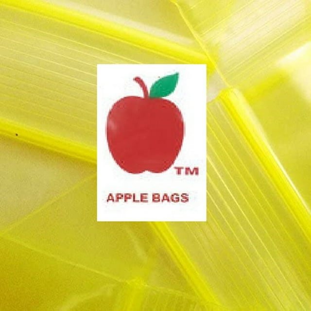 CrazyCoolBuys 10000 Pack Apple Brand Yellow 2Mil Zip lock Bags 10,000 ...
