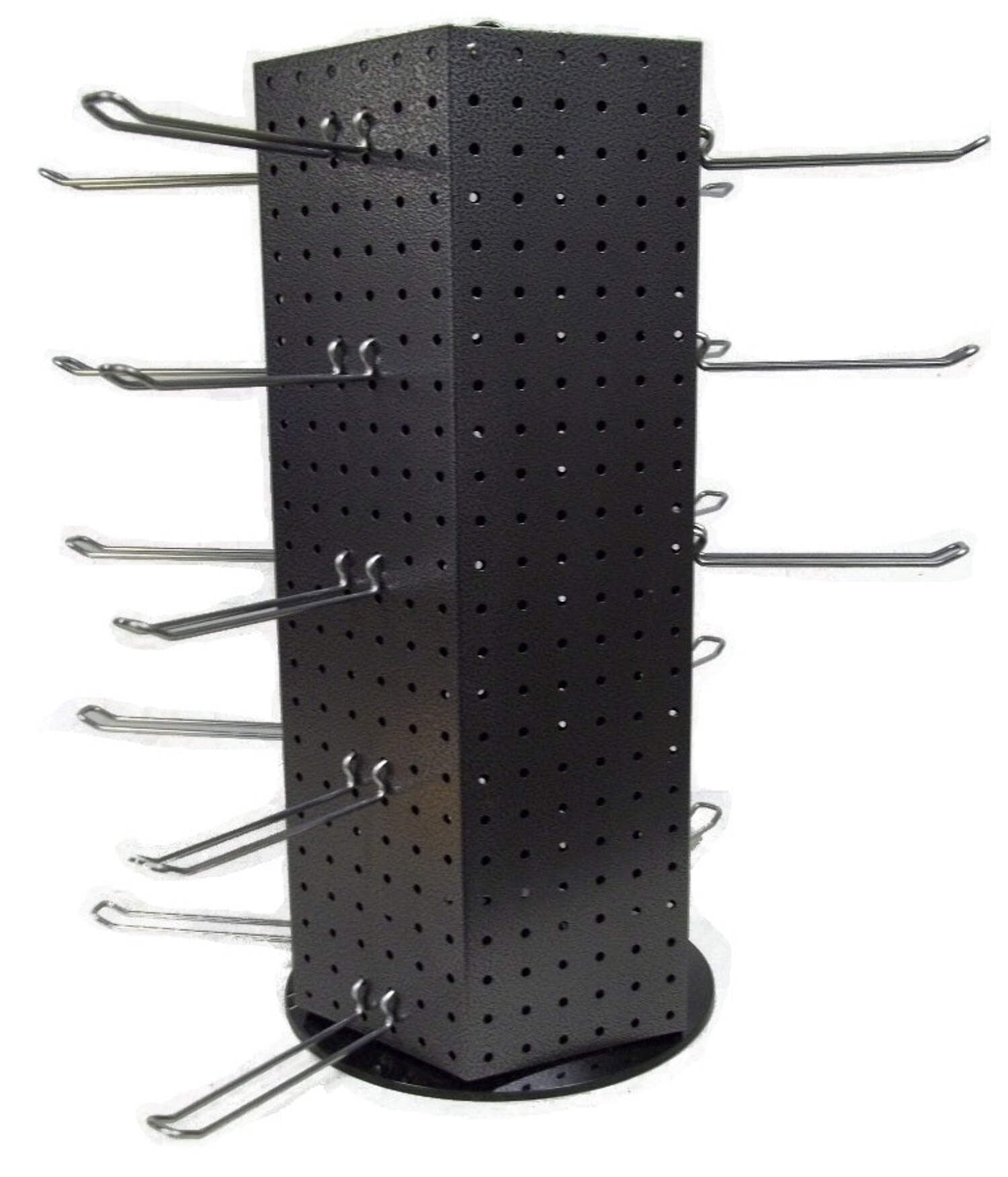 CrazyCoolBuys 24.5" 6 Panel Metal Spinning Merchandise Display Peg Hook ...