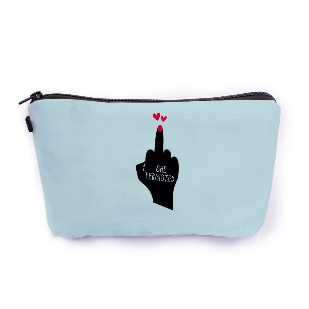 Crazyify Nails Ready Cute Cosmetic Bag Cosmetic Bag for Women Canvas ...