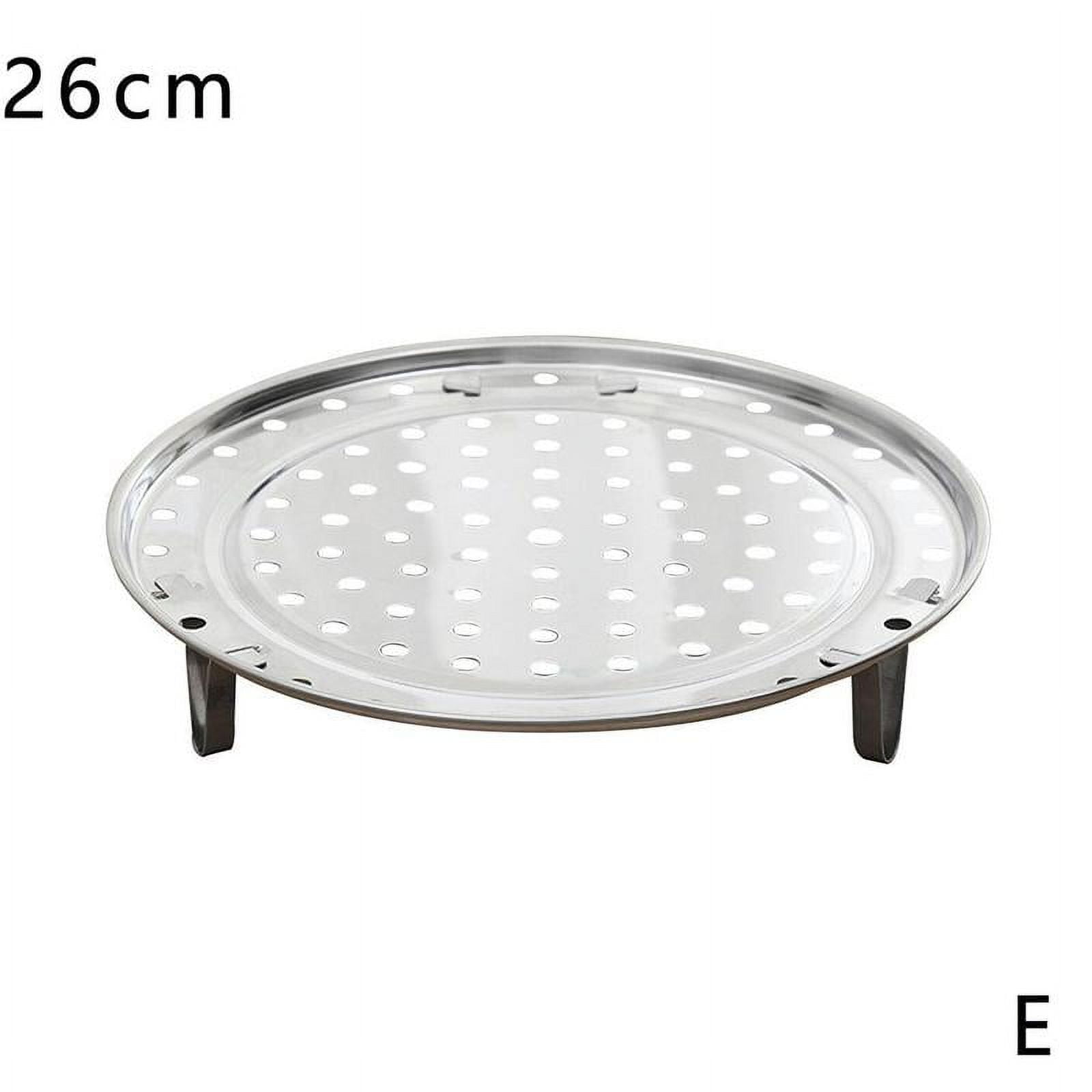 Crazyview 26cm Stainless Steel Steaming Plate Steaming Slice Round ...