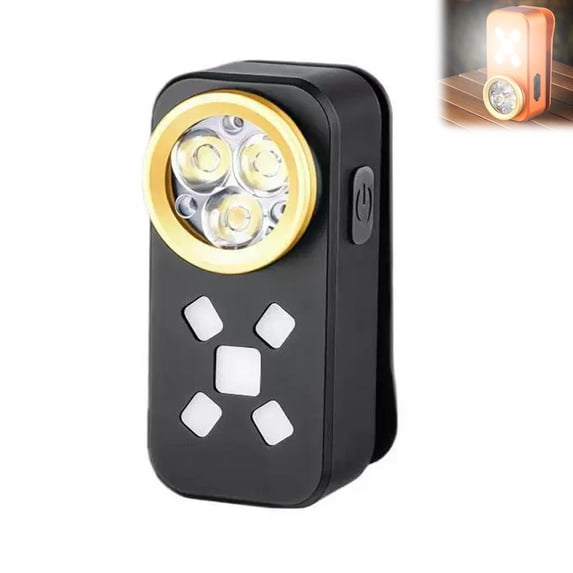 Crazyview 800LM Multi-Function Magnetic Clip Light, Dual Light with Red ...