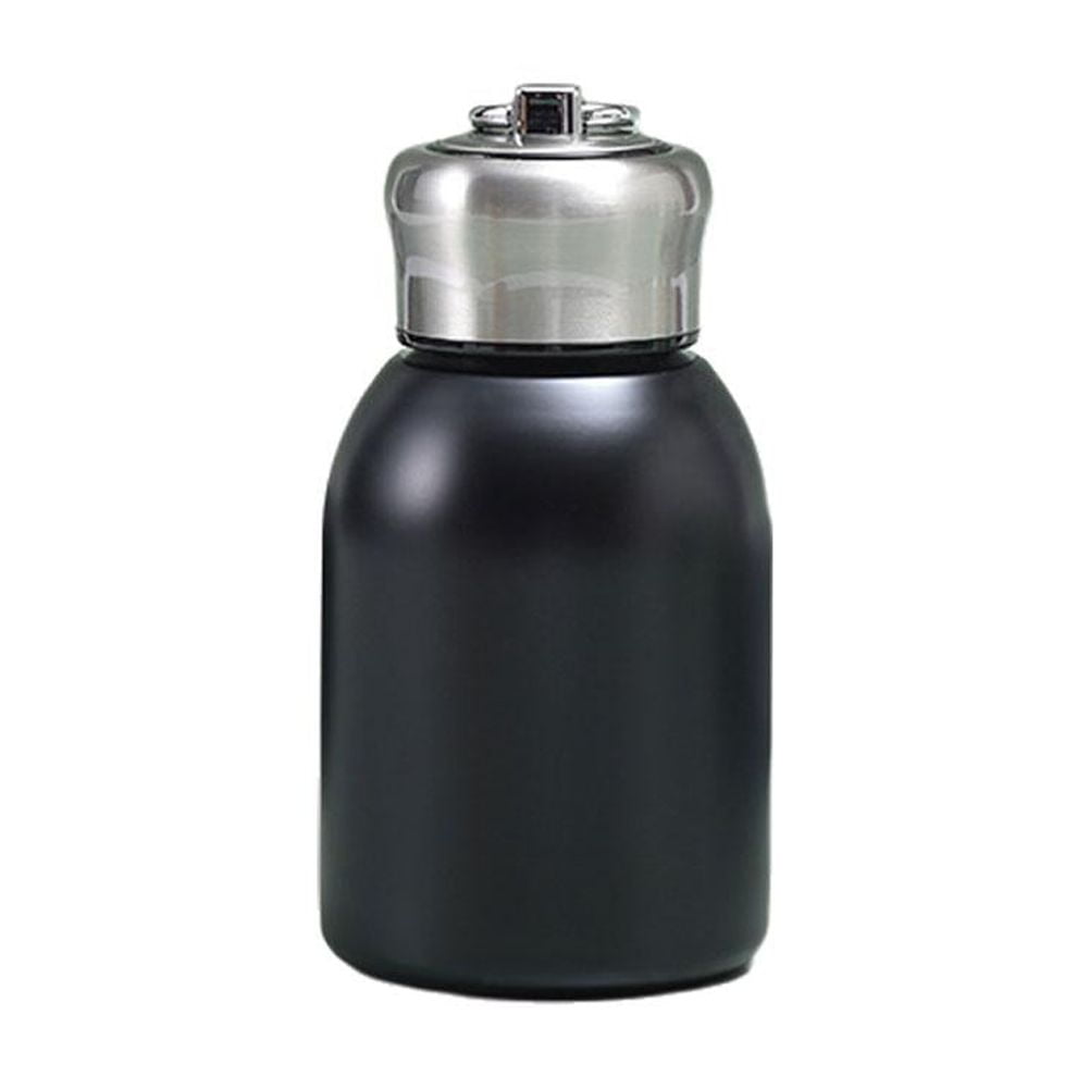 Crazyview Black 304 Stainless Steel Small Thermos Cup Small Fat Cute ...