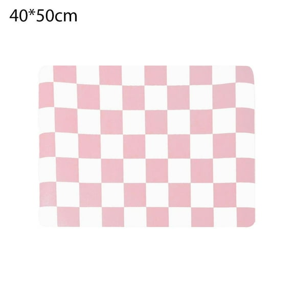 Crazyview Checkered Dish Drying Mat for Kitchen Counter, Absorbent ...