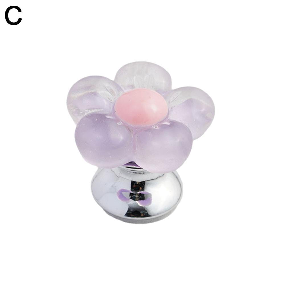 Crazyview Flower Toilet Button, Cute Flower-Shaped Drawer Knobs ...
