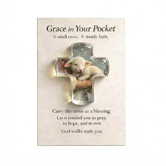 Crazyview Grace in Your Pocket Miniature Christian Pocket Cross for ...