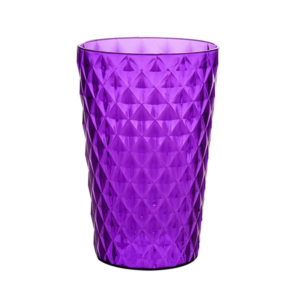 Crazyview Purple Plastic Cup Transparent Color Water Cup Creative Anti ...