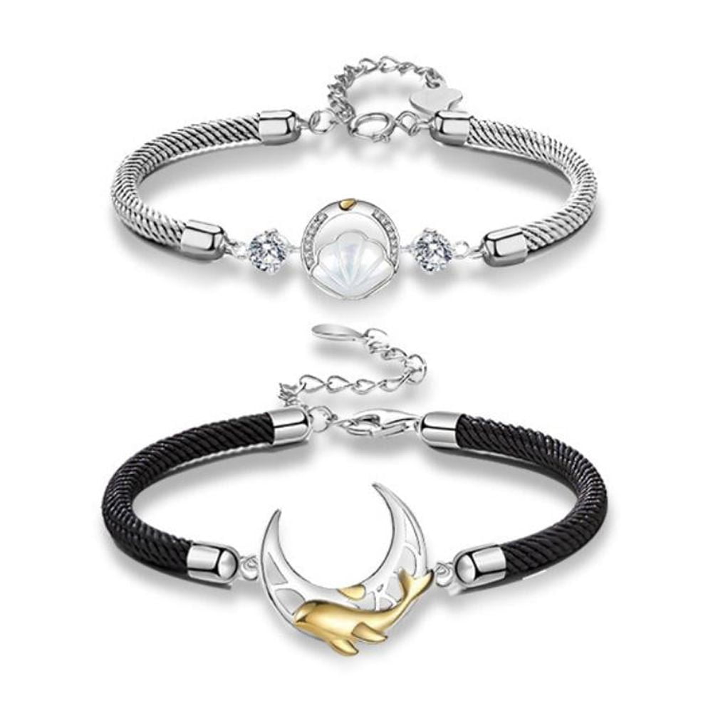 Crazyview Whale Bracelets, Marine Animals Link Bracelets, Sun Moon ...