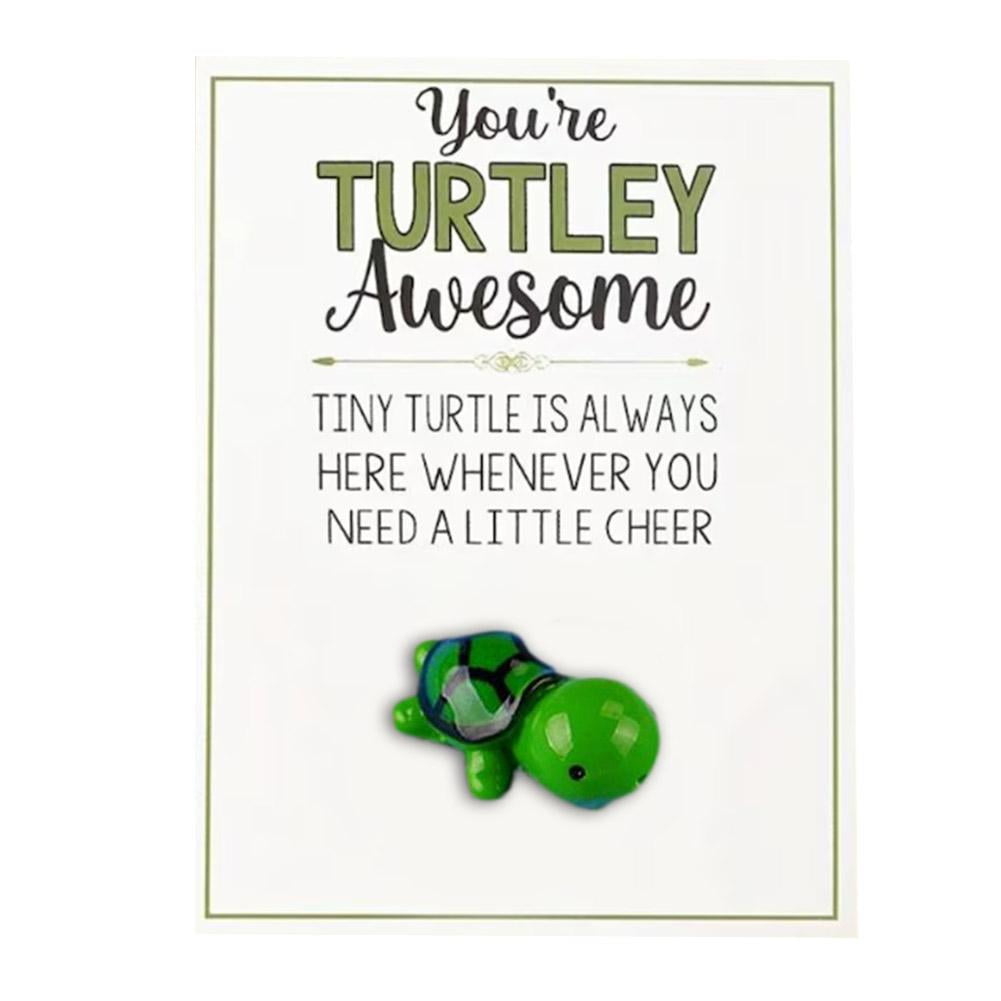 Crazyview You’re Turtley Awesome Lucky Pocket Turtle, Mini Pocket Hug ...