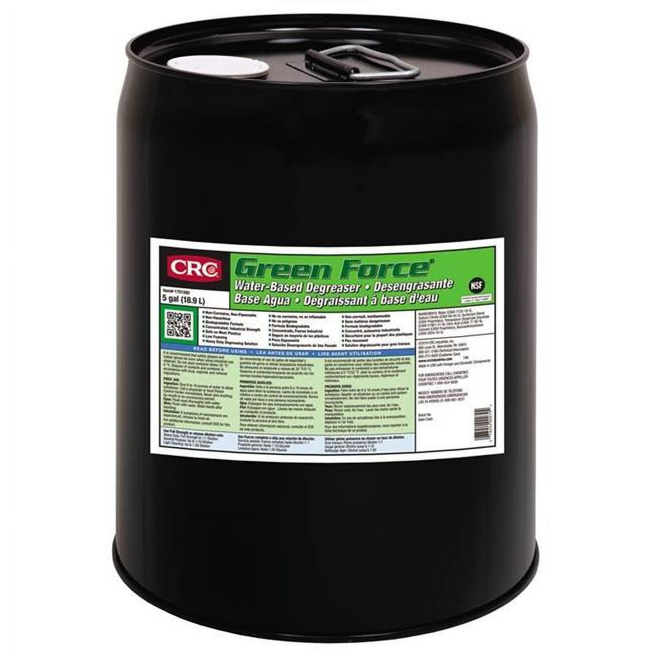 Crc 125-1751592 5 gal Green Force Water-Based Degreaser - Walmart.com