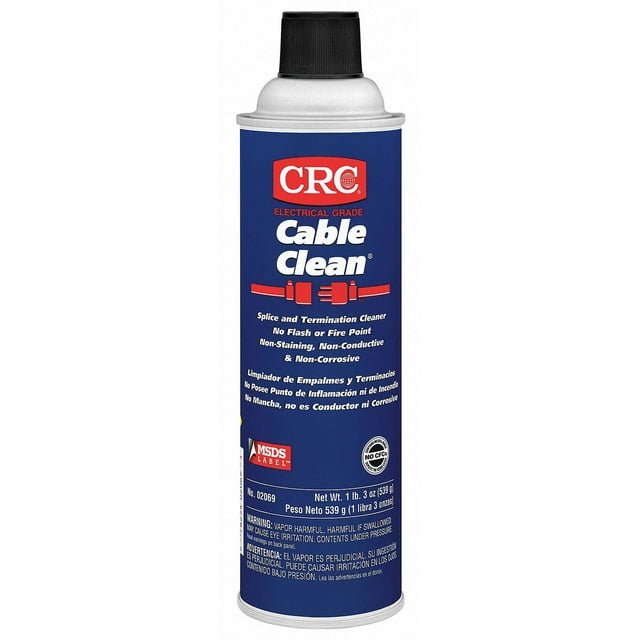 CRC Cable Clean® High Voltage Splice Cleaner, 20 Oz Can, Case Of 12 ...