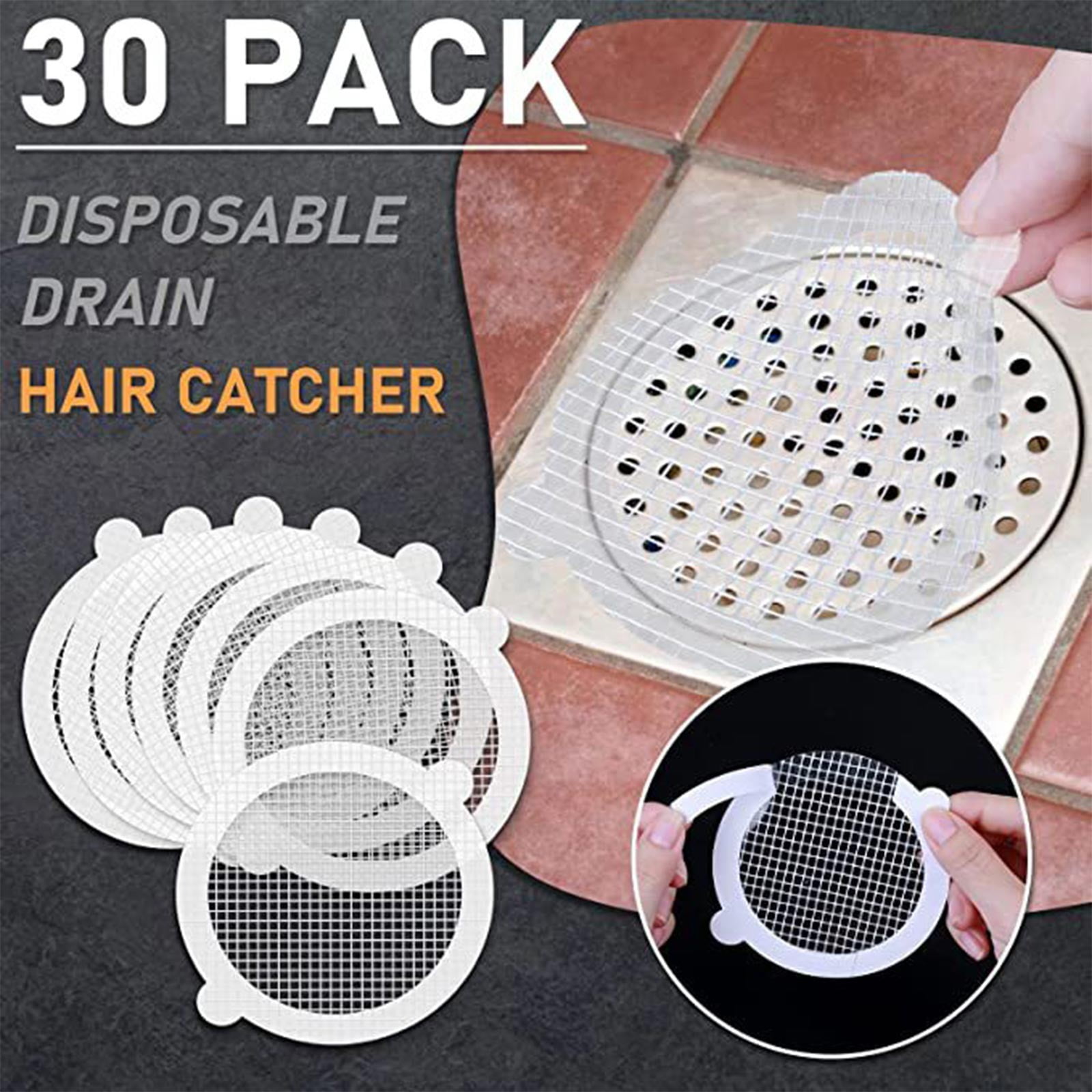 Crcmjuhgsa Strainers 30pcs Disposable Shower Drain Hair Catcher Shower