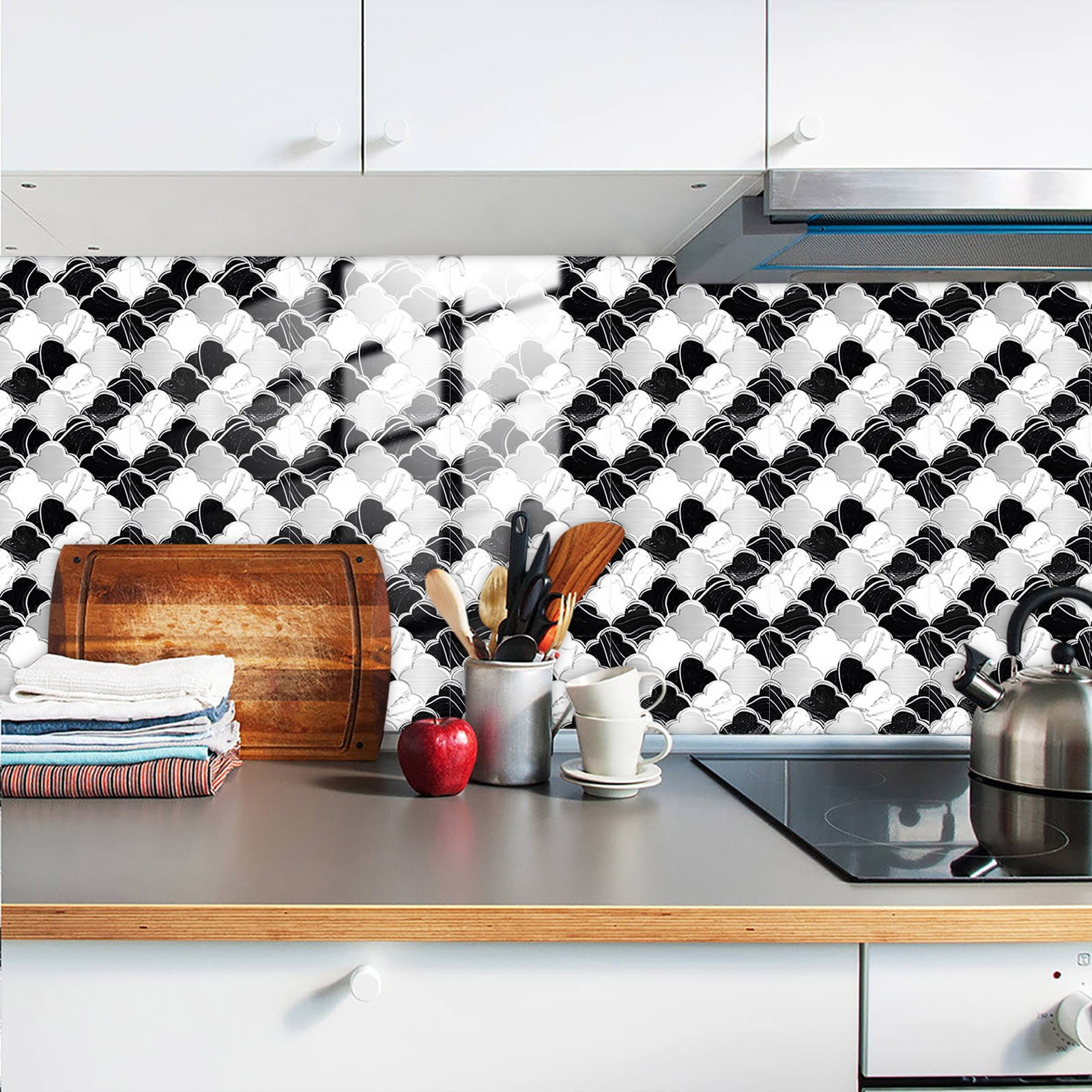 Crcmjuhgsa Wall stickers Lotuss Texture Crystal Film Tile Sticker ...