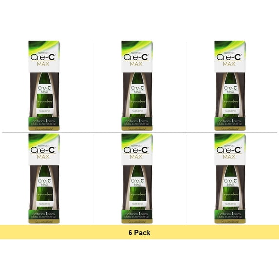 Cre-C Max Shampoo 6-Pack - Strengthening & Cleansing Hair Loss ...