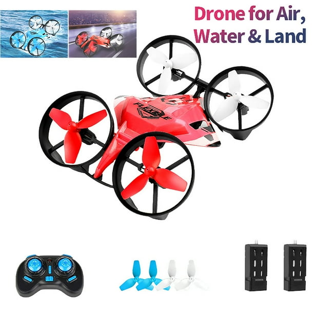 Cre-Heaven Rc Drones for Kids,3-in-1 Mini Drones for Air,Water&Land ...