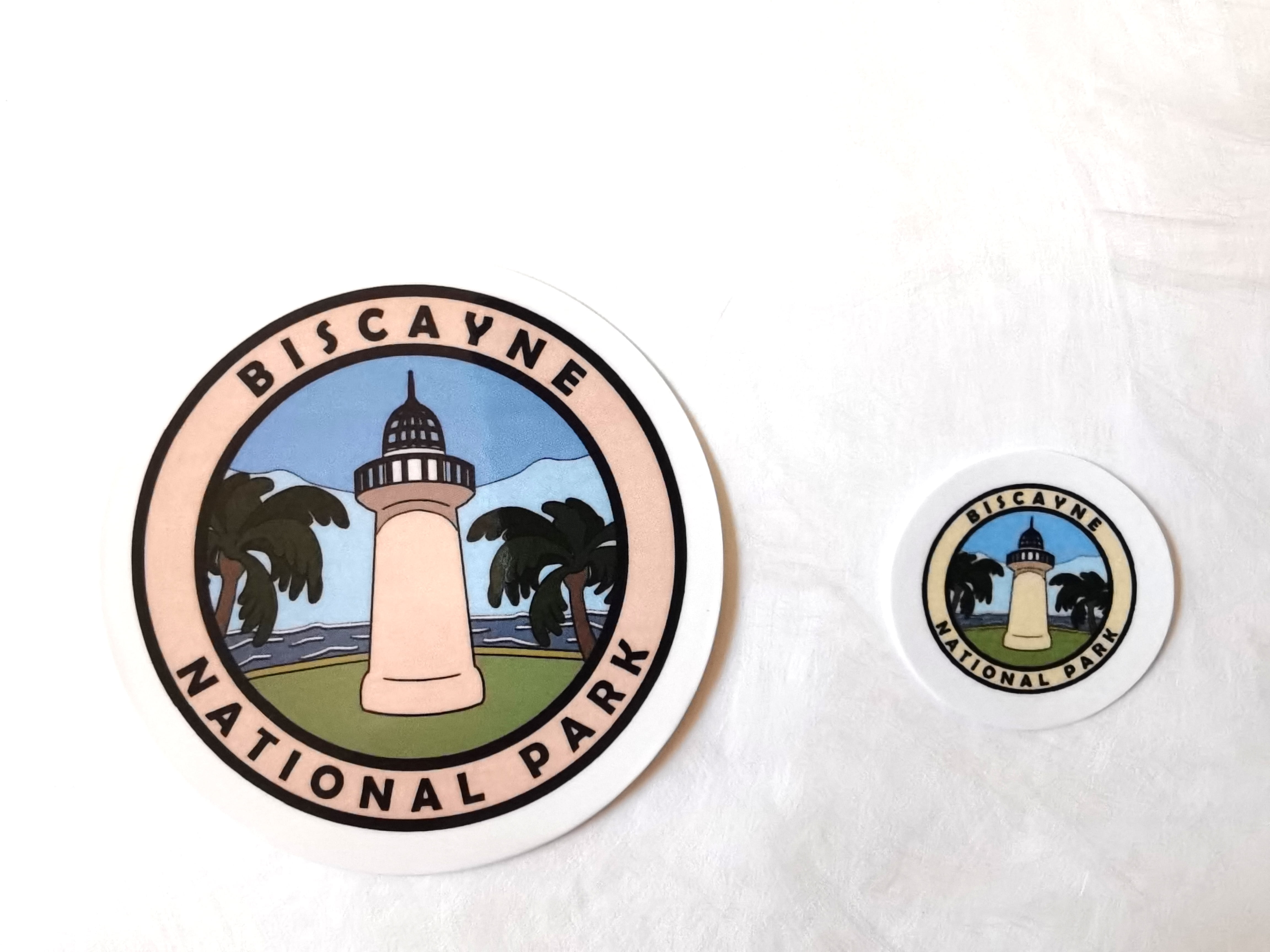 National Park Sticker Set - 52mm and 24mm (Biscayne National Park ...