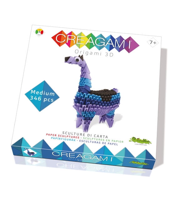 Creagami Llama Origami Set - 480 Piece 3D Modular Paper Sculpture Kit ...