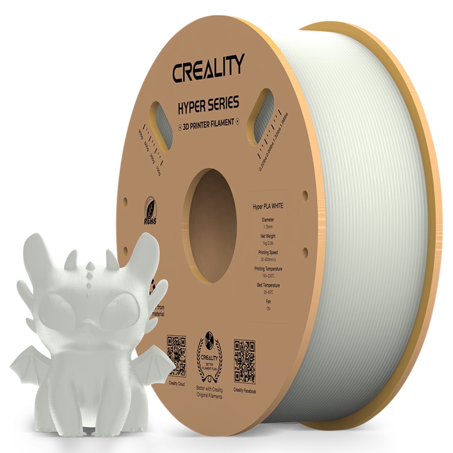 Hyper Series PLA Filament 1.75mm-1KG(2.2lb) for High Speed 3D Printing ...