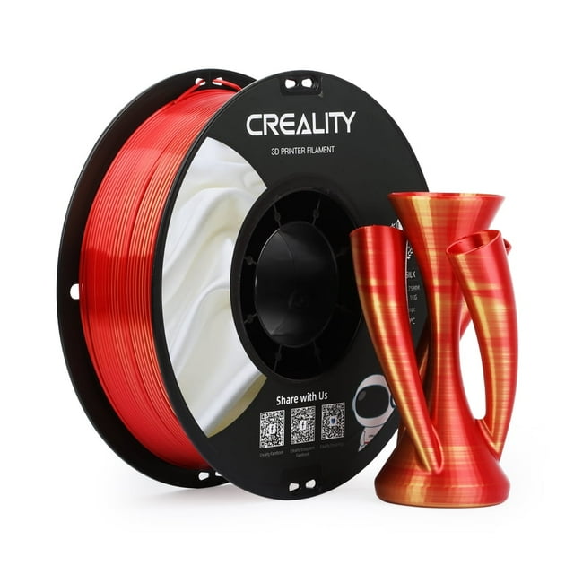 Creality 3D Printing Silk PLA Filament 3D Printer Gold Red Shiny ...
