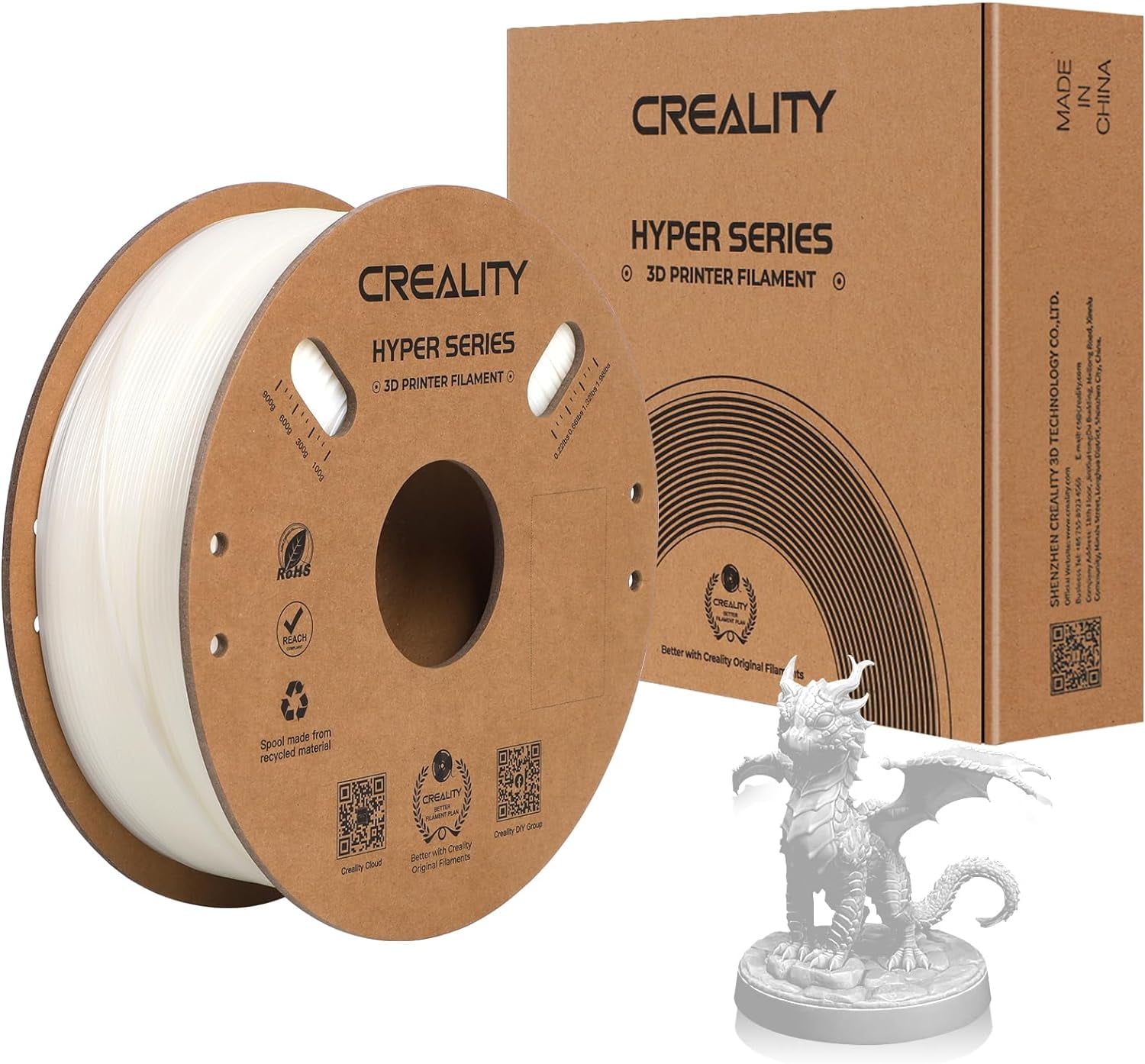 Creality Hyper ABS Filament 3D Printer Filament 1.75mm 350mm/s High ...