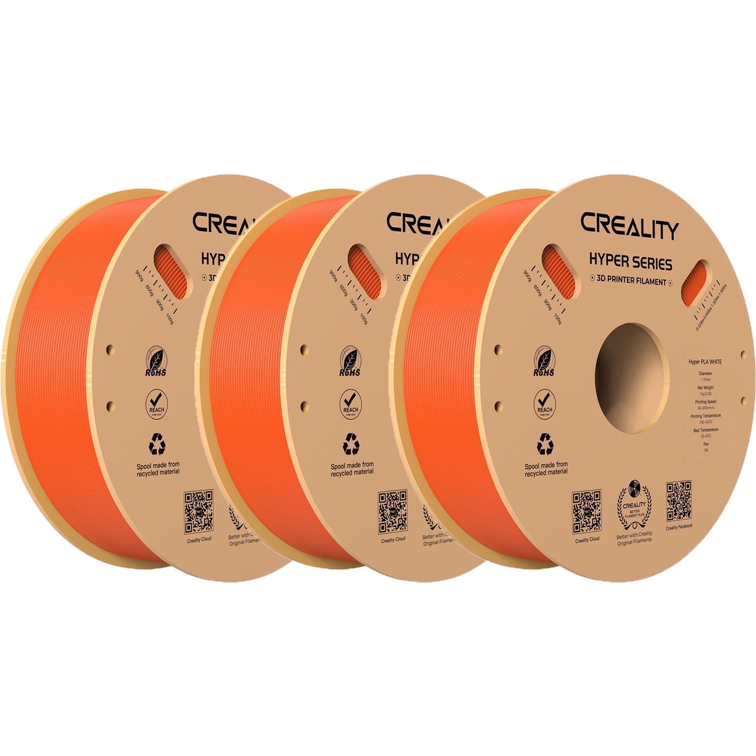 Creality Hyper PLA 1.75 mm Filament K1 Max/Ender 3 V3 SE/KE Fused ...