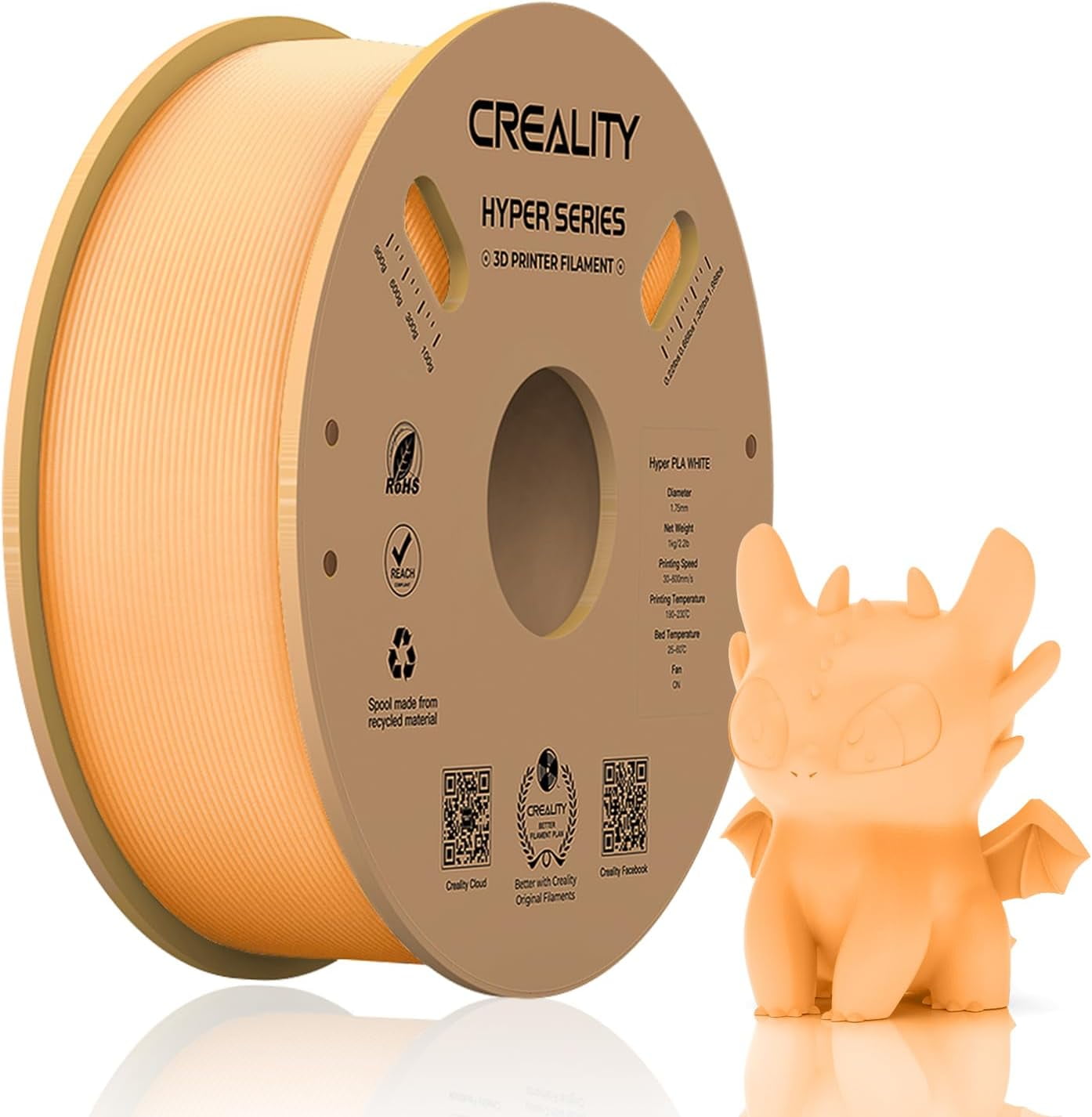 Creality Hyper PLA Filament 3D Printer Filament 600mm/s Higher ...