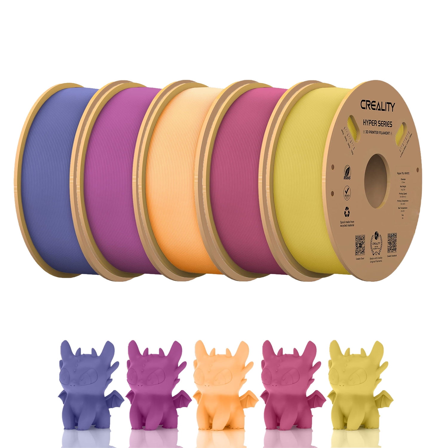 Creality Hyper PLA Filament 5kg/11lbs Spool New Colors for K1 Max/Ender ...