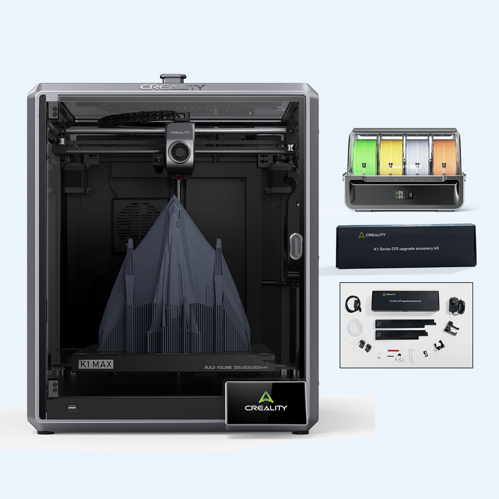 Creality K1 Max AI Fast 3D Printer + CFS Upgrade Accessory Kit + CFS ...