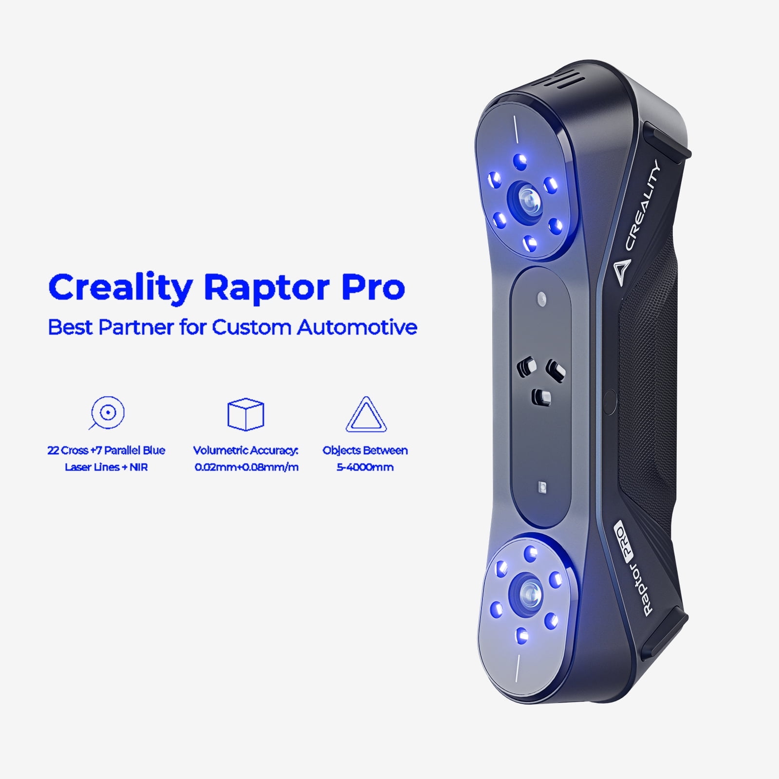 Creality Raptor Pro 3D Scanner 3-in-1 Multi-function Scanning 0.02mm ...