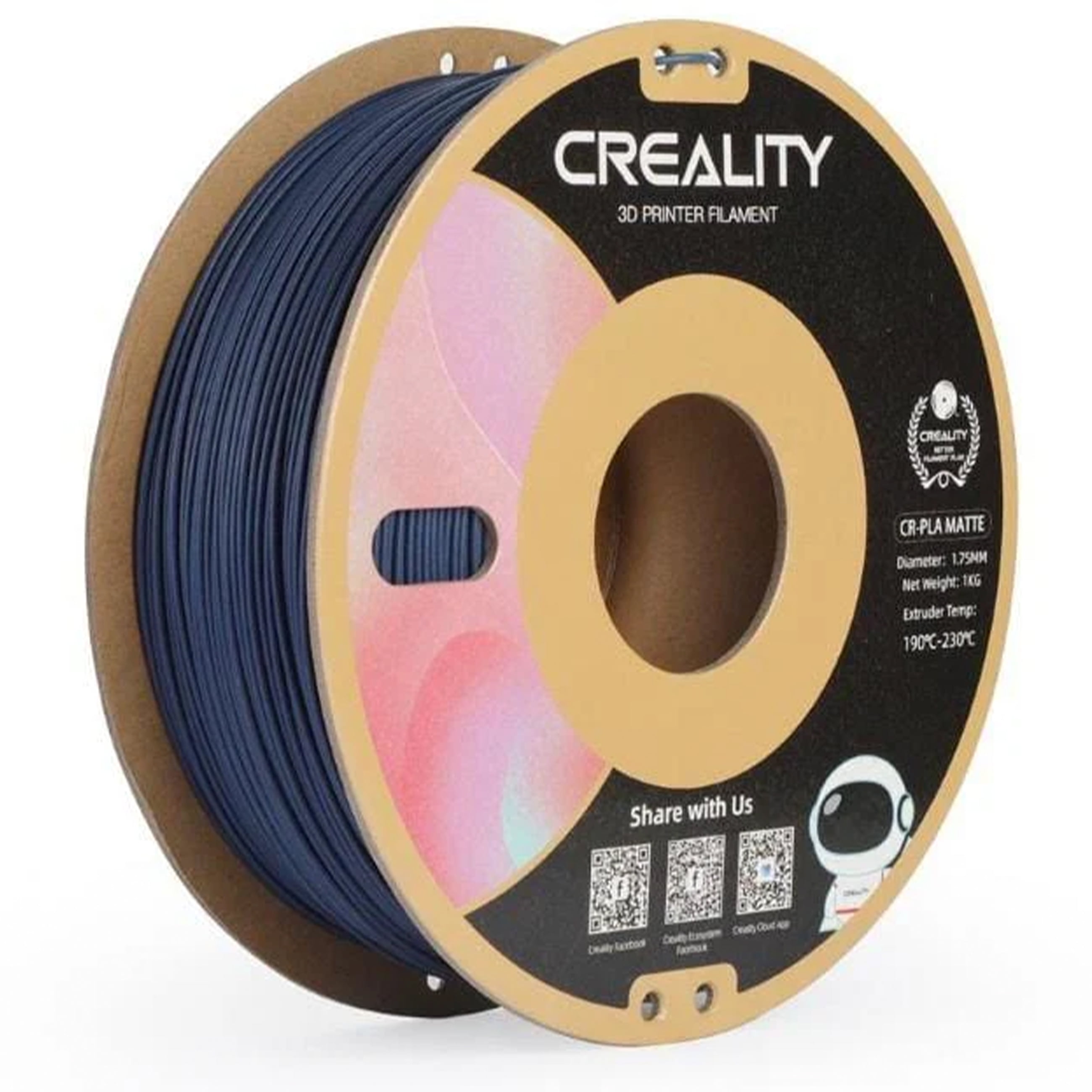 Creality Silk PLA Filament 1.75mm High Gloss 2.2lb Spool Clog-Free Easy ...