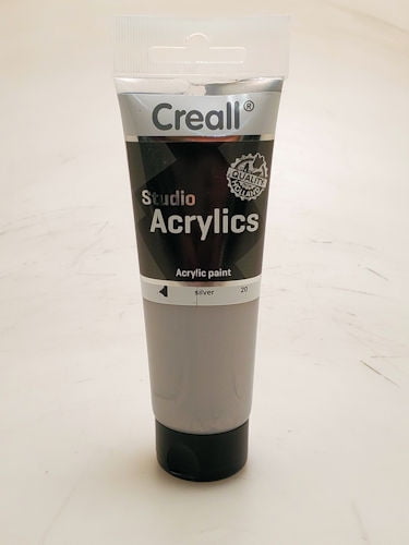 Creall Studio Acrylics, Acrylic Paint 120 ml, 20 Silver - Walmart.com