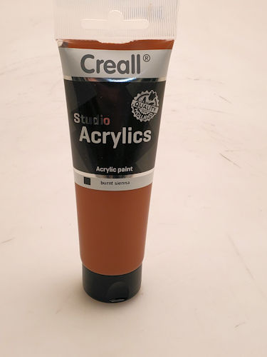 Creall Studio Acrylics, Acrylic Paint 120 ml, 67 Burnt Sienna - Walmart.com