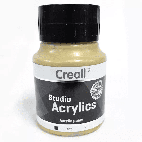 Creall Studio Acrylics, Acrylic Paint 500 ml, 19 Gold - Walmart.com