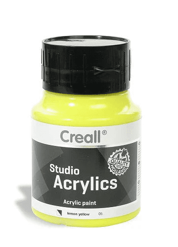 Creall Studio Acrylics, Acrylic Paint 500 ml, Lemon Yellow 05 - Walmart.com