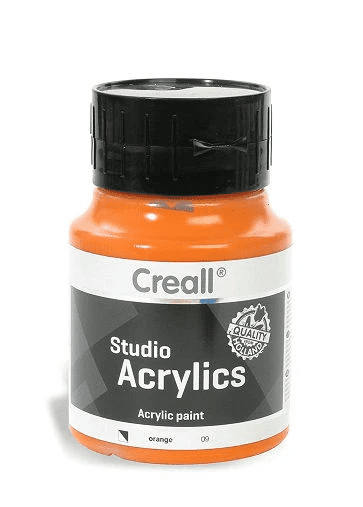 Creall Studio Acrylics, Acrylic Paint 500 ml, Orange 09 - Walmart.com