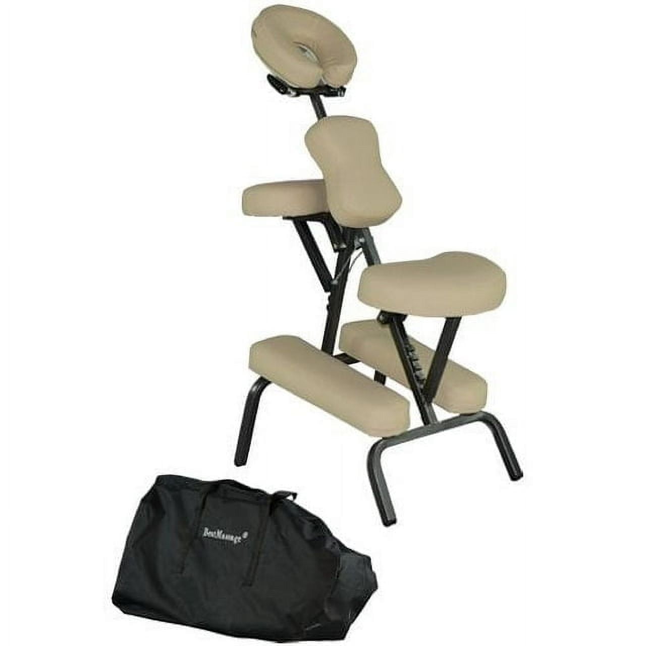 Cream 4" Portable Adjustable Massage Chair with Free Carry Case, Ideal ...