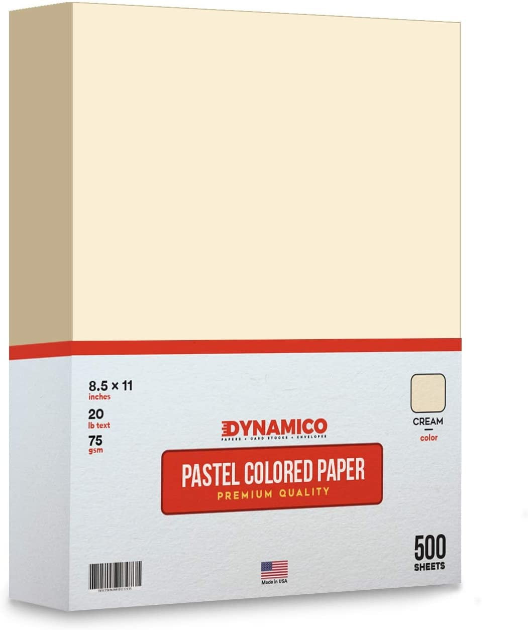 Cream 8.5 x 11" Pastel Light Color Regular Paper, Colored Lightweight ...
