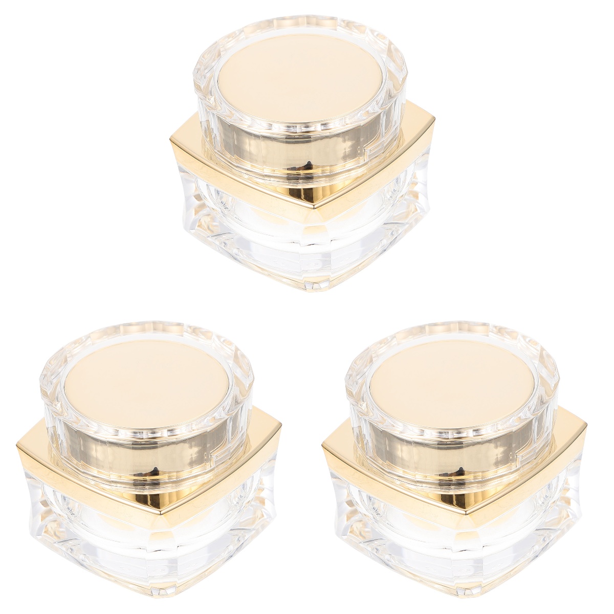 Cream Bottle Empty Sample Jars Sub-packing Glass Container Lid Travel ...