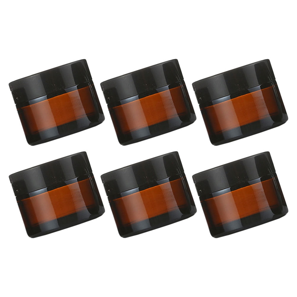 ifundom Compact Tea Glass Ointment Container Sunlight Protection 6 Sets ...