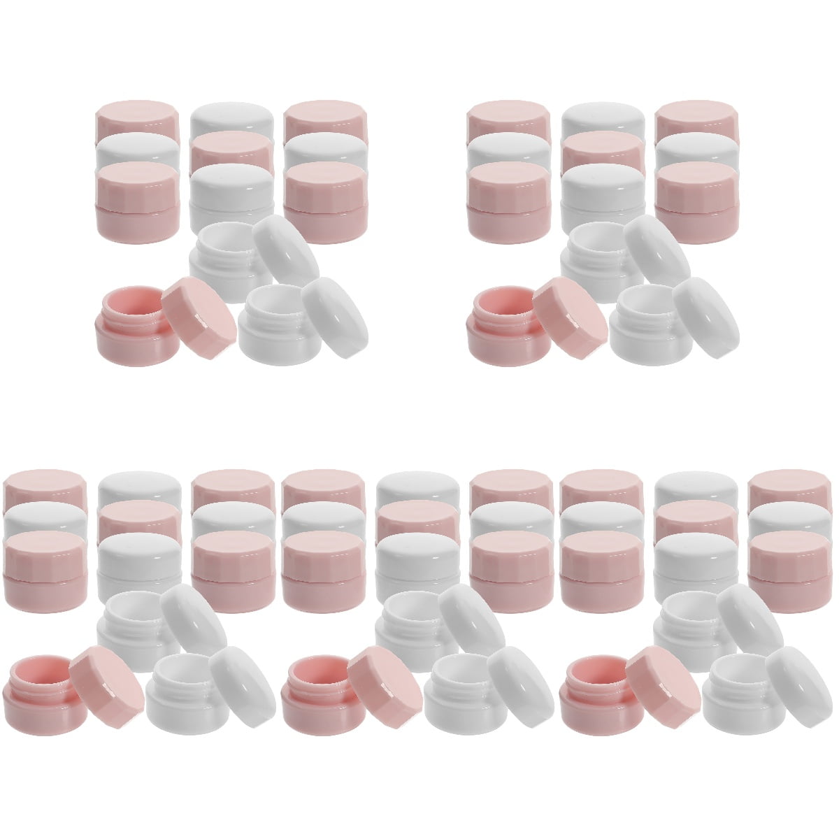 Cream Box Refillable Cosmetic Empty Containers 60 Pcs Stuffing Clear ...